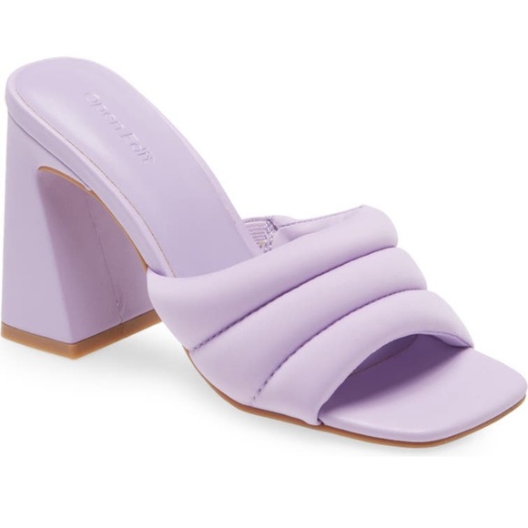 Open Edit | Shoes | Open Edit Sheena Square Toe 9s Sandal Purple Sz 7 ...